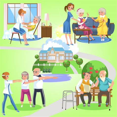 Community Nurse Home Illustrations Royalty Free Vector Graphics And Clip