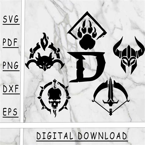 Diablo Class Svg Diablo Class Png Diablo Class Pdf Dxf Eps Instant