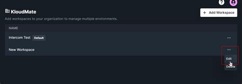 workspaces kloudmate documentation