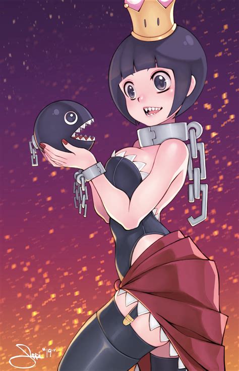 Chain Chomp And Princess Chain Chomp Mario And 1 More Drawn By Its