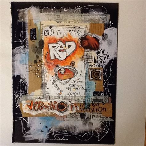 Deb Weiers Red Art Journal Inspiration Art Journal Pages Art Pages