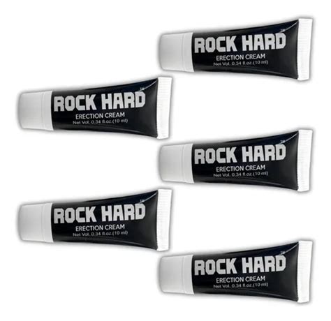 5 Piezas Lubricante Rock Hard Erection 10ml Crema Masculina Sin Sabor