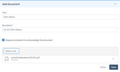 How To Manage Shared Documents Bromcom Documentation Centre