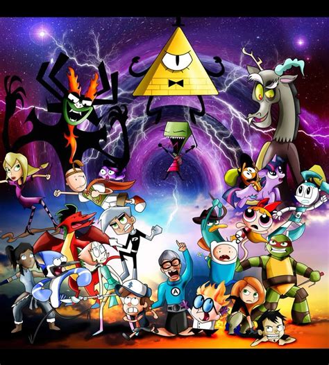 Crossover Wallpaper Anime And Cartoon Crossover Cartoon Crossovers