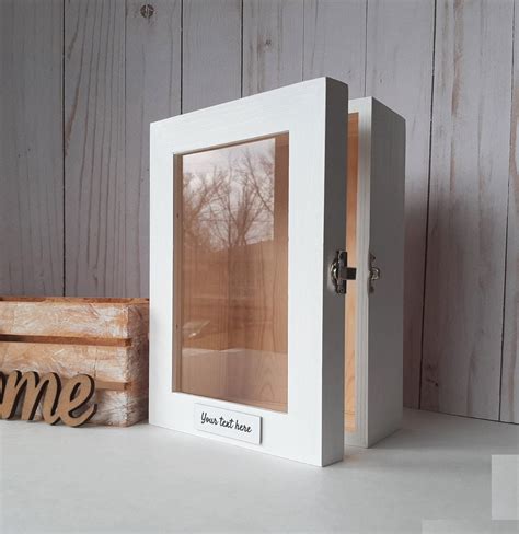 Small Shadow Box Frame With Glass Wood Memory Box Picture Etsy
