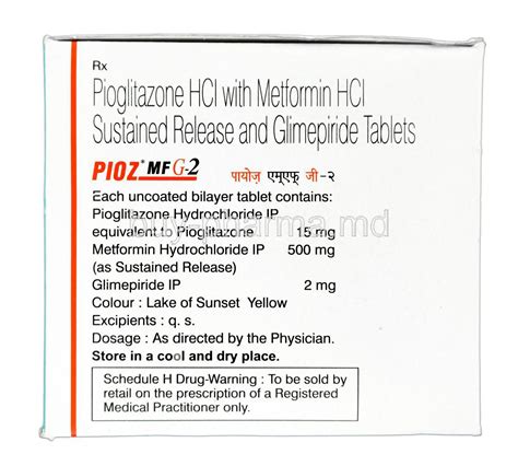 Buy Glimepiride Pioglitazone Metformin Online