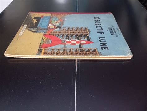 Tintin T16 Objectif Lune B8 C 1 Album Première édition Belge