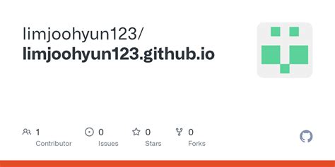 Github Limjoohyun123