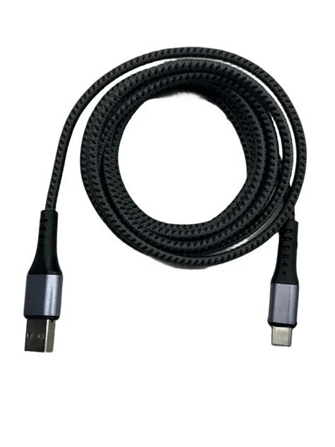 Black Braided Metal Cap Usb To Type C Data Cable At ₹ 40 Piece Data Cables In New Delhi Id