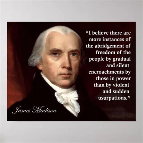 James Madison Freedom Quote Print Zazzle