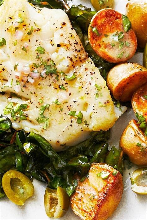 Sheet Pan Cod And Potatoes Recipe Recipe Sheet Pan Dinners Recipes