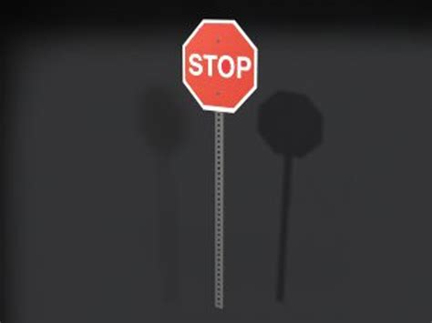 3d Model Stop Sign