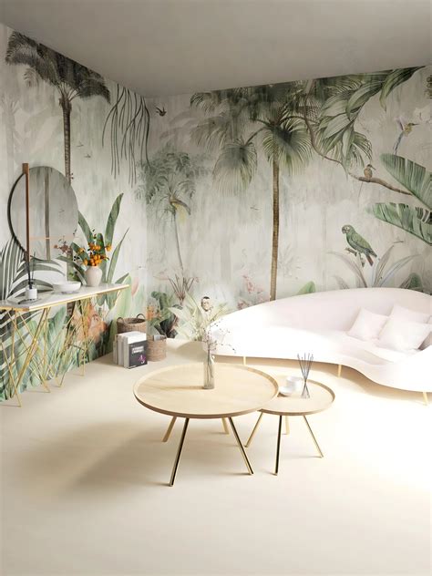 Papel De Parede Floresta Tropical Exuberante Natural Adcorista Murais