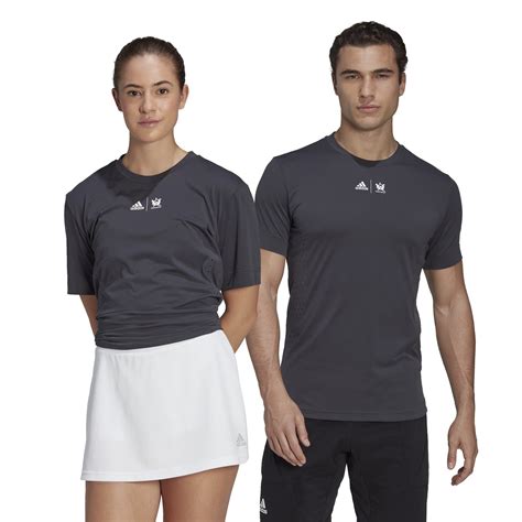 Adidas New York Graphic Tennis Tee Grey