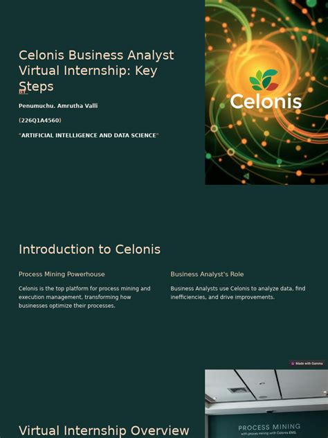 Celonis Business Analyst Virtual Internship Key Steps Pdf Data Data Analysis
