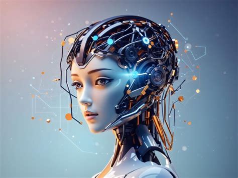 Premium Ai Image Abstract Male Robot Head Technology Concept