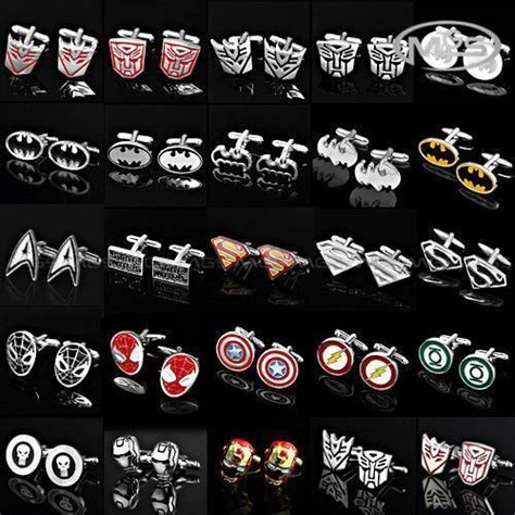 Superhero Cufflinks Mens Wedding Novelty Superhero Cuff Links In Stock