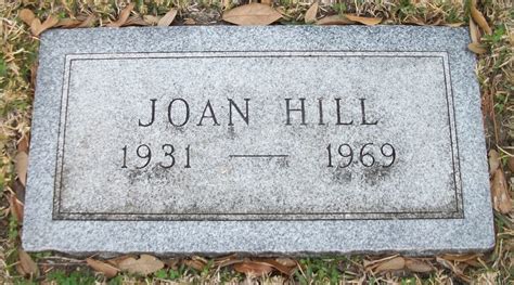 Joan Olive Robinson Hill 1931 1969 Find A Grave Memorial
