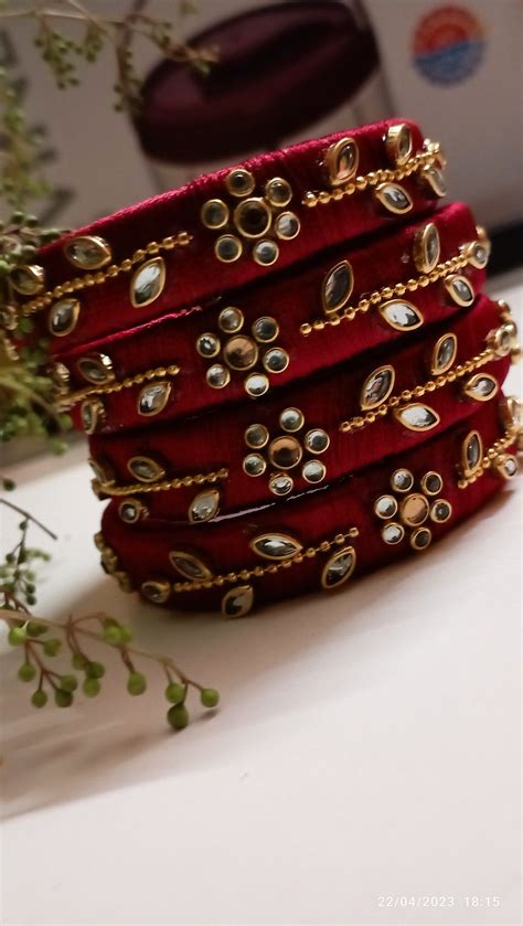 Silkthread Kundan Bangles In 2025 Trendy Jewelry Handmade Handmade