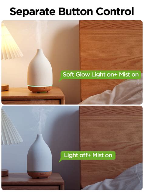 Innogear Essential Oil Diffuser 150ml Handcrafted Ceramic Diffuser Fo