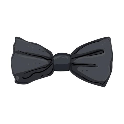 Black Bow Tie Cartoon Vector Illustration 17421151 Vector Art At Vecteezy