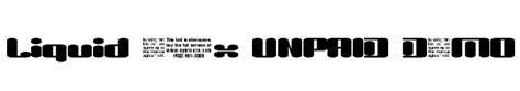 Download Liquid Sex Unpaid Demo Font For Free