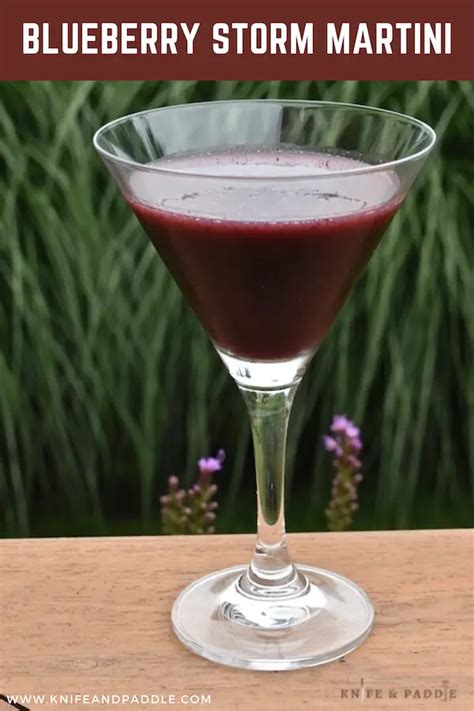 Blueberry Storm Martini • Knife And