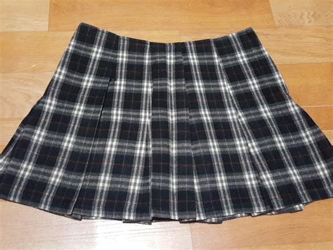 플리츠스커트 모직치마 체크치마 겨울미니스커트 데이트 헬로마켓