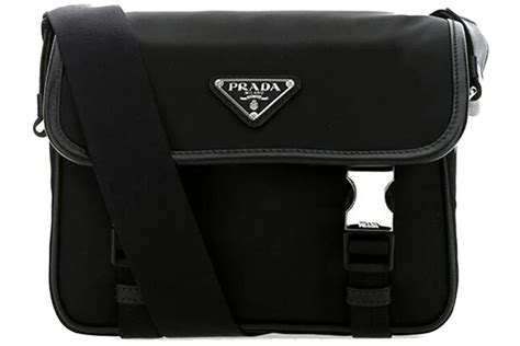 Prada Re Nylon Shoulder Bag Black In Nylon Calfskin Leather With Silver Tone Cn