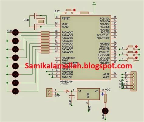 Sistim Minimum Atmega16 Terkecil