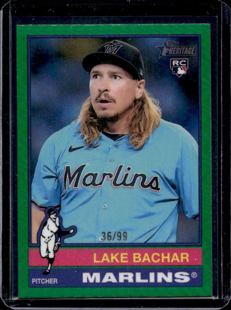 Lake Bachar 2025 Topps Heritage 254 Chrome Green Refractor 99 Price