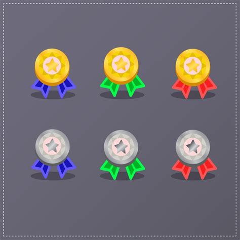 Premium Vector Vector Game Assets Gold Silver Coins And Bricks