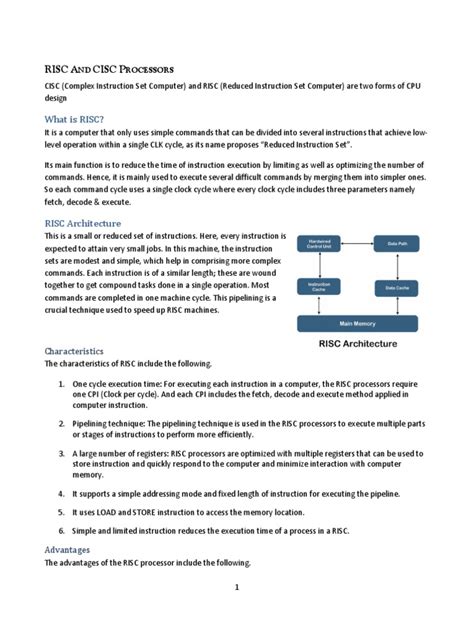 risc a cisc p pdf central processing unit digital electronics