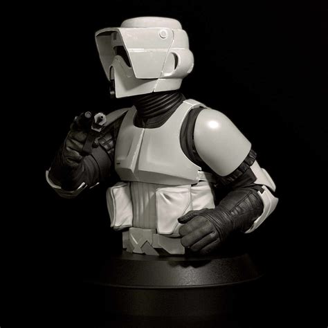 Scout Trooper Bust Zbrushcentral