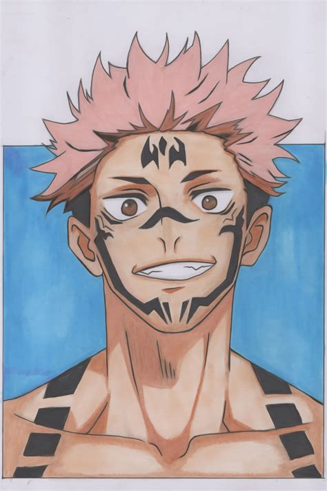 Learn How To Draw Sukuna Step By Step Jujutsu Kaisen Bocetos De