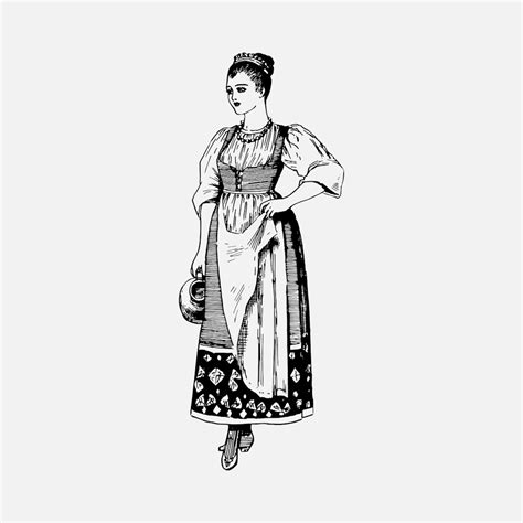 Dutch Girl Drawing