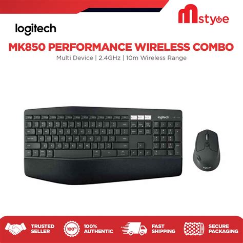 Logitech Mk850 Performance Wireless Keyboard Mouse Combo Shopee Malaysia
