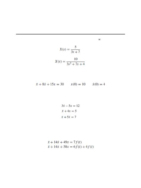Dynamic Systems Sample Problems Set 2 Pdf