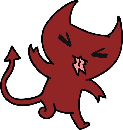 Cartoon Of A Kawaii Cute Demon 10684796 Vector Art At Vecteezy