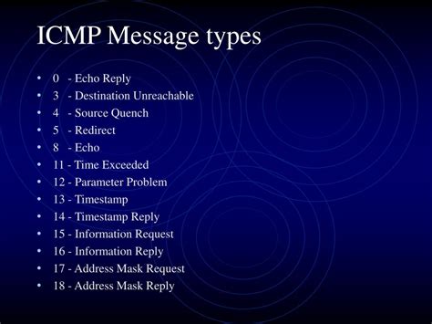 Ppt Internet Command Message Protocol Icmp Powerpoint Presentation Id 312860