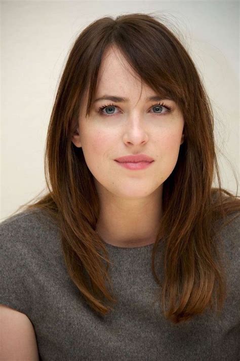 Shoulder Length Hair With Layers And Side Swept Bangs