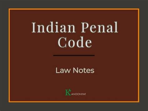 Ipc Law Notes Kanooniyat
