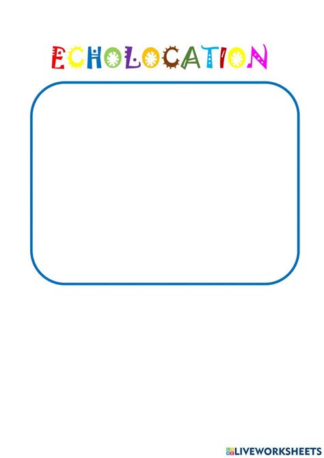 Echolocation Online Exercise For Live Worksheets