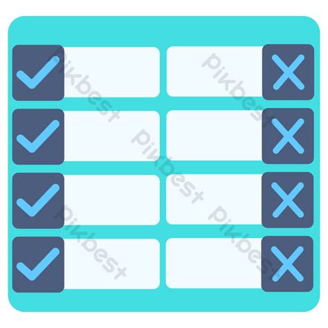 Blue Right Sign Wrong Number Classification Icon Png Images Ai Free