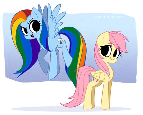 Mlp Rainbow Dash And Fluttershy