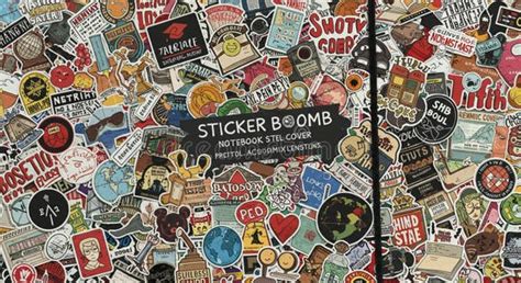 Colorful Sticker Collage Featuring A Variety Of Designs Including