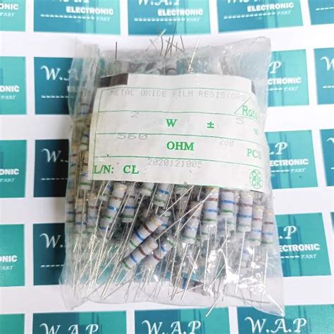 Harga 10 Buah Resistor 560 Ohm 2 Wat Resistor 560 Ohm 2 Wat 05