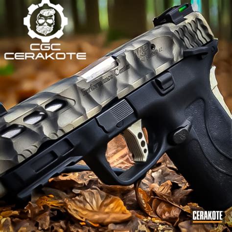 Sig Mp Shield Custom Cardboard Camo Cerakote