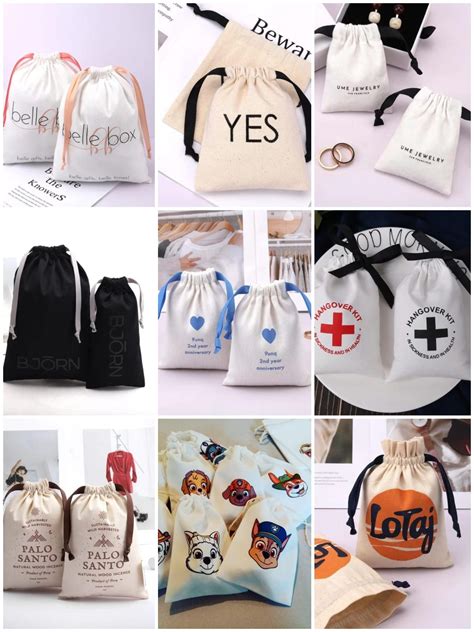 100 White Cotton Drawstring Bags Pure Cotton Drawstring Bags Cotton
