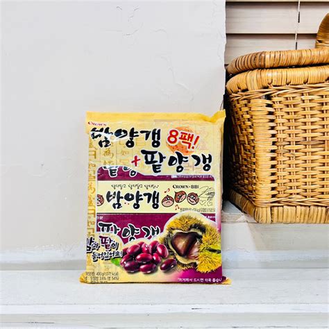 도매콜 ★크라운 밤양갱팥양갱 8팩 400g